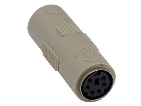 Mini DIN6 Female To Female Molded Gender Changer