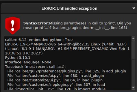 Error Installing Plugin From File Calibre Third Party Applications