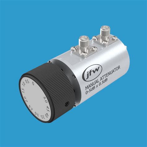 Manual Attenuator Dc 2 5ghz 0 5db X 0 5db 50r 349 Jfw Industries