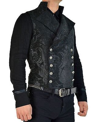 SHRINE GOTHIC VAMPIRE CAVALIER VEST JACKET VICTORIAN TAPESTRY GOTH