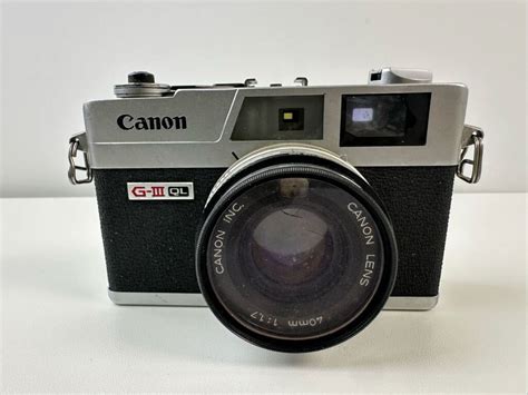 【傷や汚れあり】【91es】canon キャノン G Iii Ql17 Canonet Canonet フィルムカメラ 動作未確認の落札情報