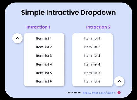 Interactive Dropdown Figma