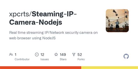 Github Xpcrtssteaming Ip Camera Nodejs Real Time Streaming Ip