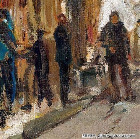 颜文梁油画 街景2 高清大图下载 名画油画网