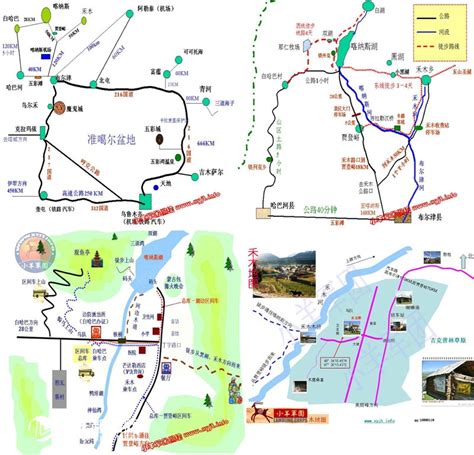 喀纳斯景区详细地图 喀纳斯景区导游图 喀纳斯景区 大山谷图库