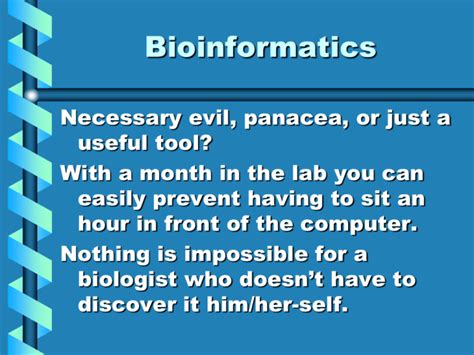 Bioinformatics