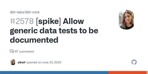 [spike] allow generic data tests to be documented · issue 2578 · dbt