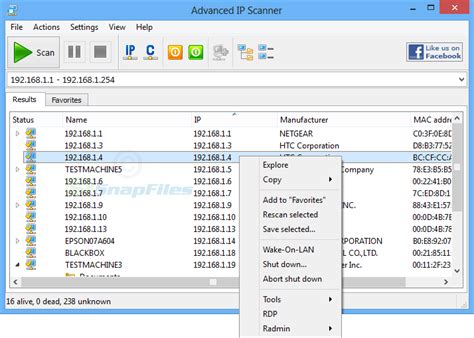 advanced ip scanner screenshot and download at