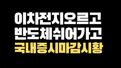 2차전지반도체ai로봇테마주 전성시대외국인과 기관 수급동향은 Youtube