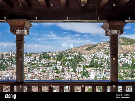View Of Granada City From The Glorious Alhamra Alhambra Palace The