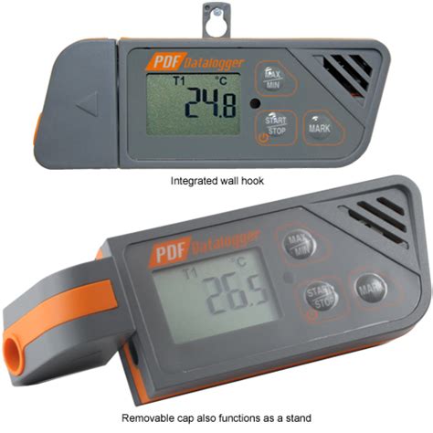 multiple use pdf data logger temperature internal ntc thermistor