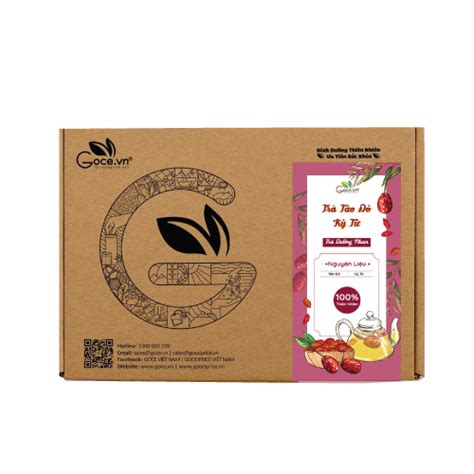 Trà Táo đỏ Kỷ Tử Goce Trà Thảo Mộc Trà Dưỡng Nhan