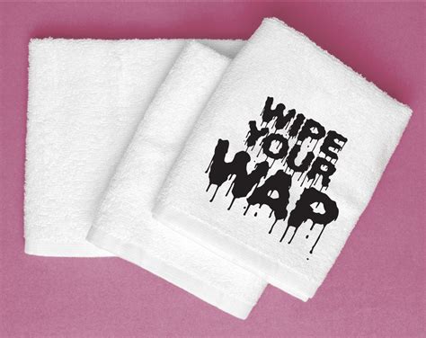 Wipe Your WAP After Sex Towel WAP Song VAG Rag Towel For Her Bachelorette Party Cum Clean