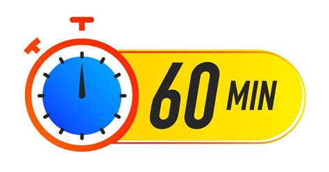 Timer Icon 60 Minutes Vector Colorful Style 13211788 Vector Art At Vecteezy