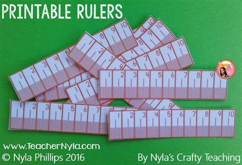 Fun Printable Rulers To Scale In Inches And Cm Nyla S Crafty Teaching