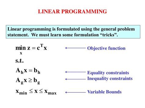 PPT LINEAR PROGRAMMING PowerPoint Presentation Free Download ID 62358