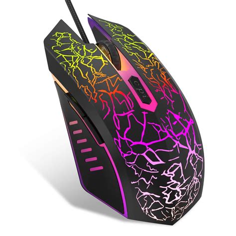 VersionTECH RGB Gaming Mouse Ergonomic USB Wired Optical Mouse Mice With Colors LED