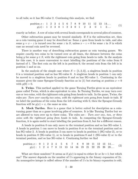 Game Theory Impartial Combinatorial Games [pdf] Ucla Calameo Downloader