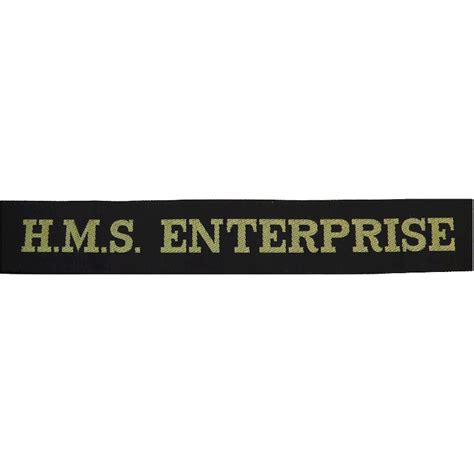 Hms Enterprise Echo Class Survey Vessel Naval Cap Badge Or Cap Tally