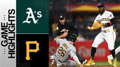 As Vs Pirates Game Highlights 6623 Mlb Highlights Youtube