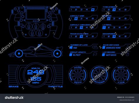 Set Streetwear Auto Racing Interface Ideas Stock Vector Royalty Free 2521090865 Shutterstock