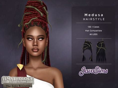 Doux Medusa Hair Sims 4 Cc
