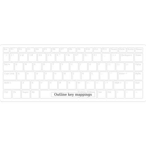 Computer Keyboard Template Free Svg