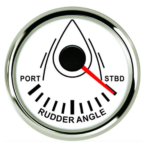 52mm Marine Boat Rudder Angle Indicator Gauge 12v 24v With Rudder