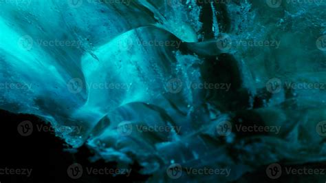 Vatnajokull Glacier Hiking In Crevasse Nordic Landscape Inside Ice