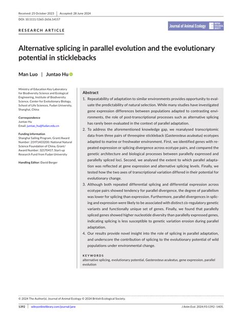 Alternative Splicing In Parallel Evolution And The Evolutionary