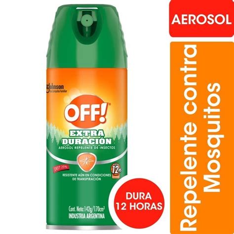 Off Repelente de Mosquitos Extra Duración Aerosol 170 ml Off Repelente