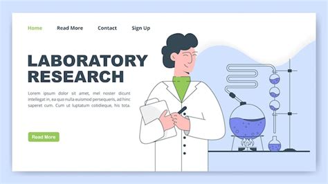 Premium Vector Scientist Research Modern Flat Concept For Web Banner