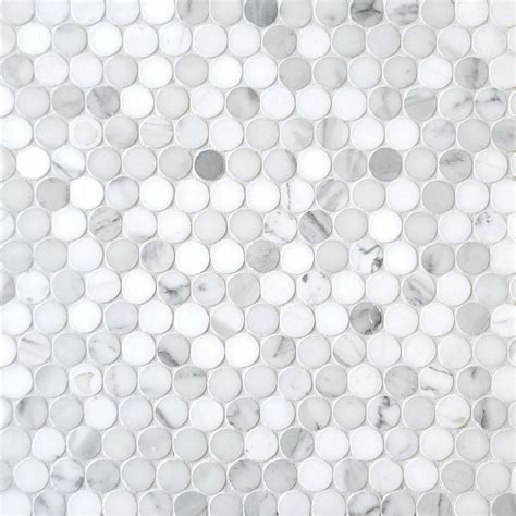 Penny Tile Elle Rounds Stone Mosaic Artsaics