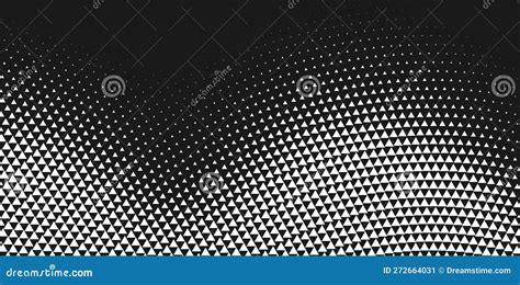 Halftone Abstract Background Wavy Triangular Texture Stock Vector Illustration Of Curve