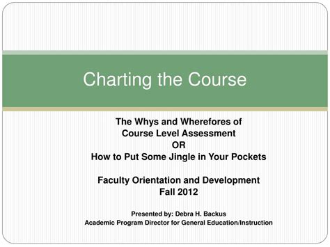 PPT Charting The Course PowerPoint Presentation Free Download ID 1143139