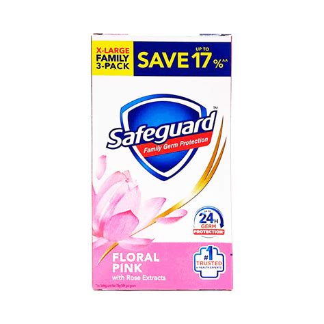 Safeguard Bar Soap Pink 160g X 3s