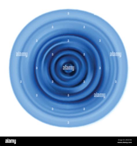 Vibrations Blue Rippled Waves Circular Vibration Vector Graphic