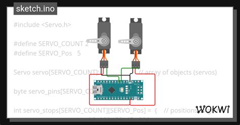 Servo Array Copy Wokwi Esp32 Stm32 Arduino Simulator Servo Array Copy Wokwi Esp32 Stm32 Arduino Simulator