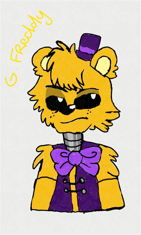 Fnaf Golden Freddy Fanart 9th Anniversary By Princess Kitsune Tsu On