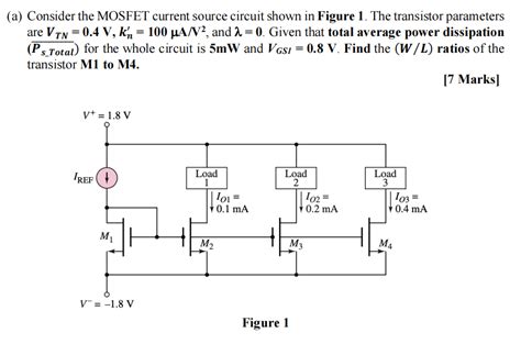 Solved Are Vin A Consider The Mosfet Current Source