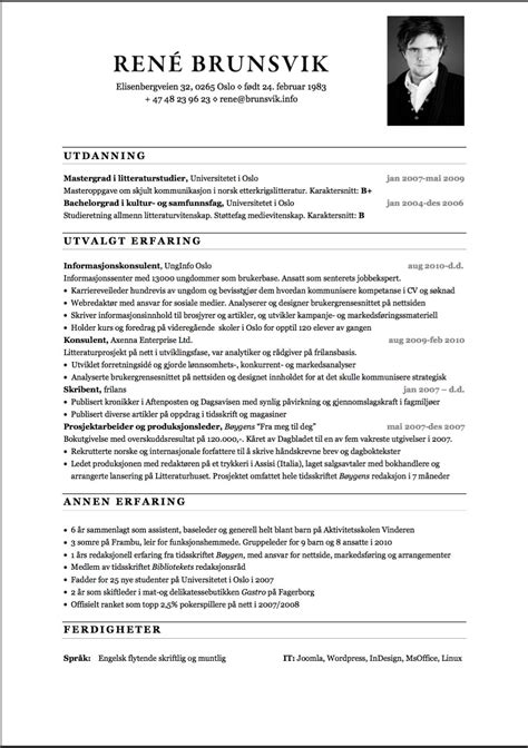 Eksempler på CV og søknad CV nerden