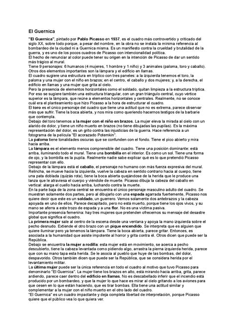El Guernica Pablo Picasso Guide Progetti E Ricerche Di Spagnolo