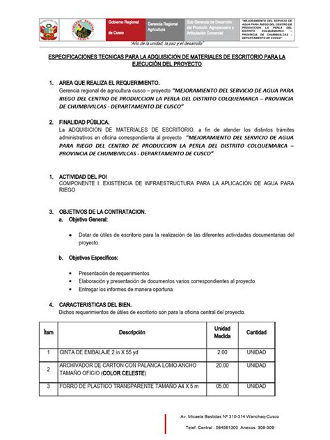 Eetc Materiales De Escritorio Pdf
