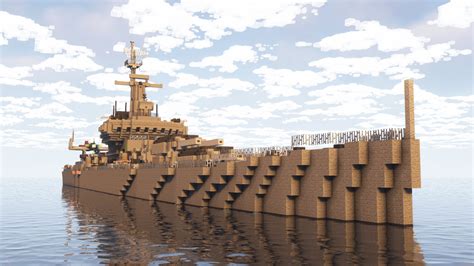 Minecraft Heavy Cruiser Which Nation Built It 1920x1080 Rwarshipporn
