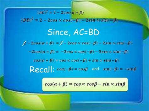Proof On Sum And Difference Of Trigonometric Identities Pptx