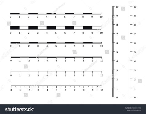 Map Scales Graphics Measuring Distances Scale Stock Illustration 1204263958