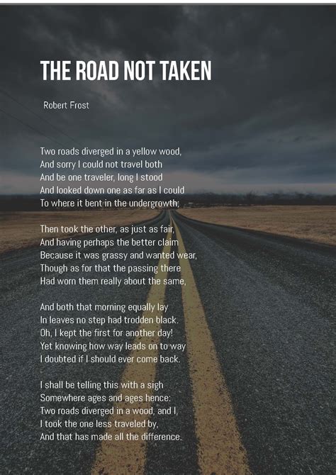 Robert Frost Poem The Road Not Taken Analysis Retycomic