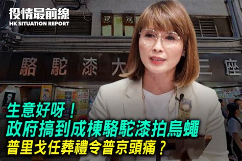 【830役情最前線】生意好呀！ 政府搞到成棟駱駝漆拍烏蠅｜大紀元時報 香港｜獨立敢言的良心媒體