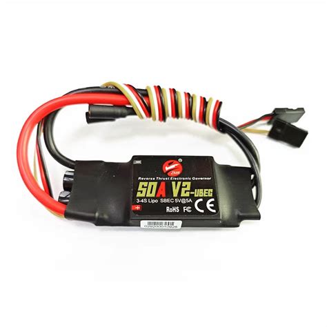 2 6s 40a 50a 80a 100a Brushless Esc Speed Controller With Ubec For