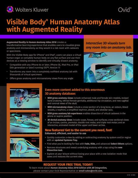 PDF Visible Body Human Anatomy Atlas With Augmented Reality D Anatomy Database NEW Gross